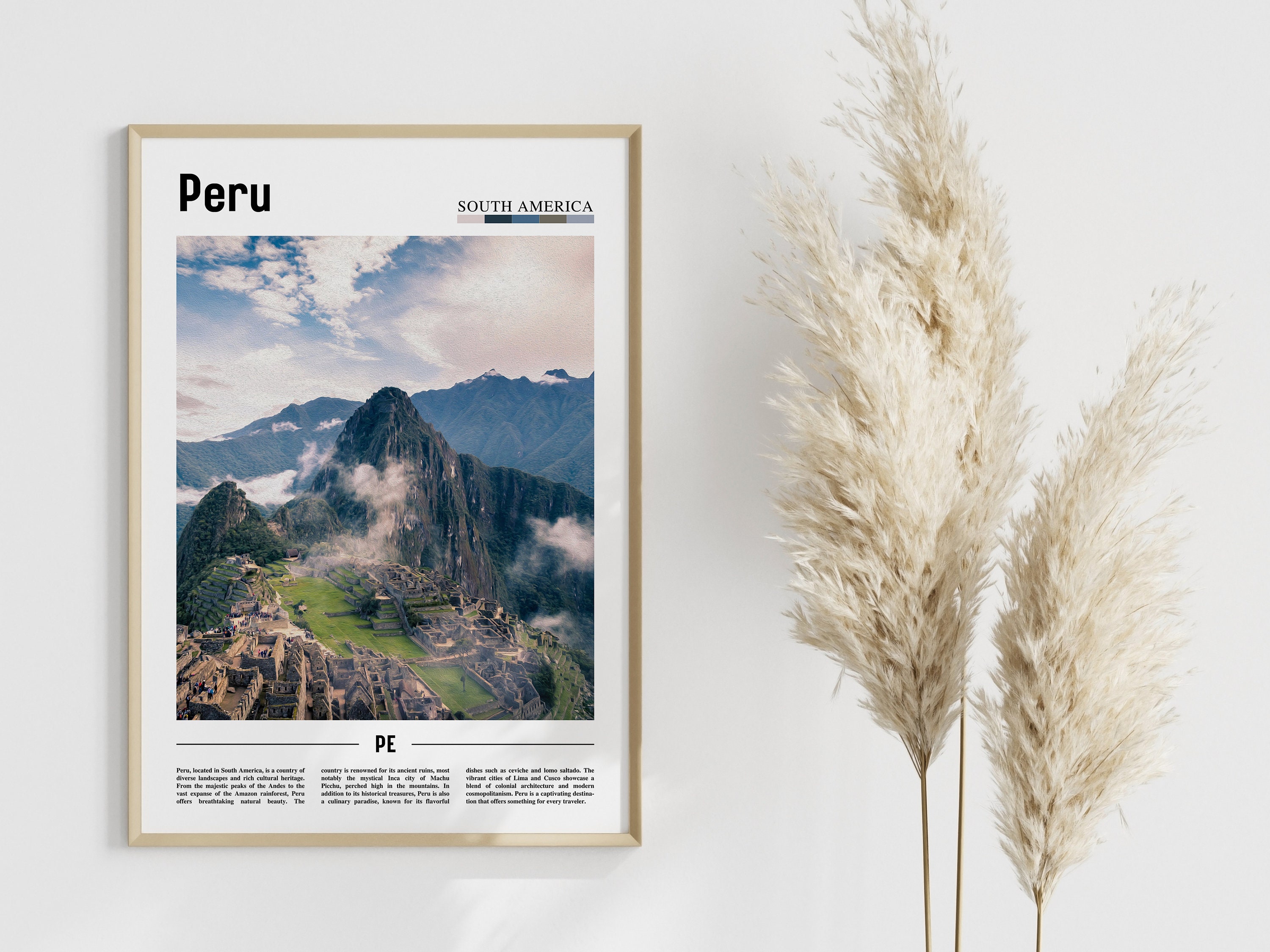 Peru Poster Peru Print Peru Wall Art South America Poster - Etsy