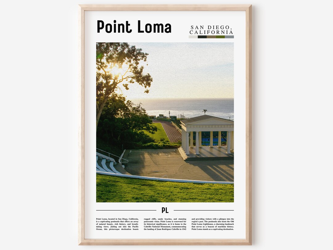 Point Loma Poster, Point Loma Print, Point Loma Wall Art, United States ...
