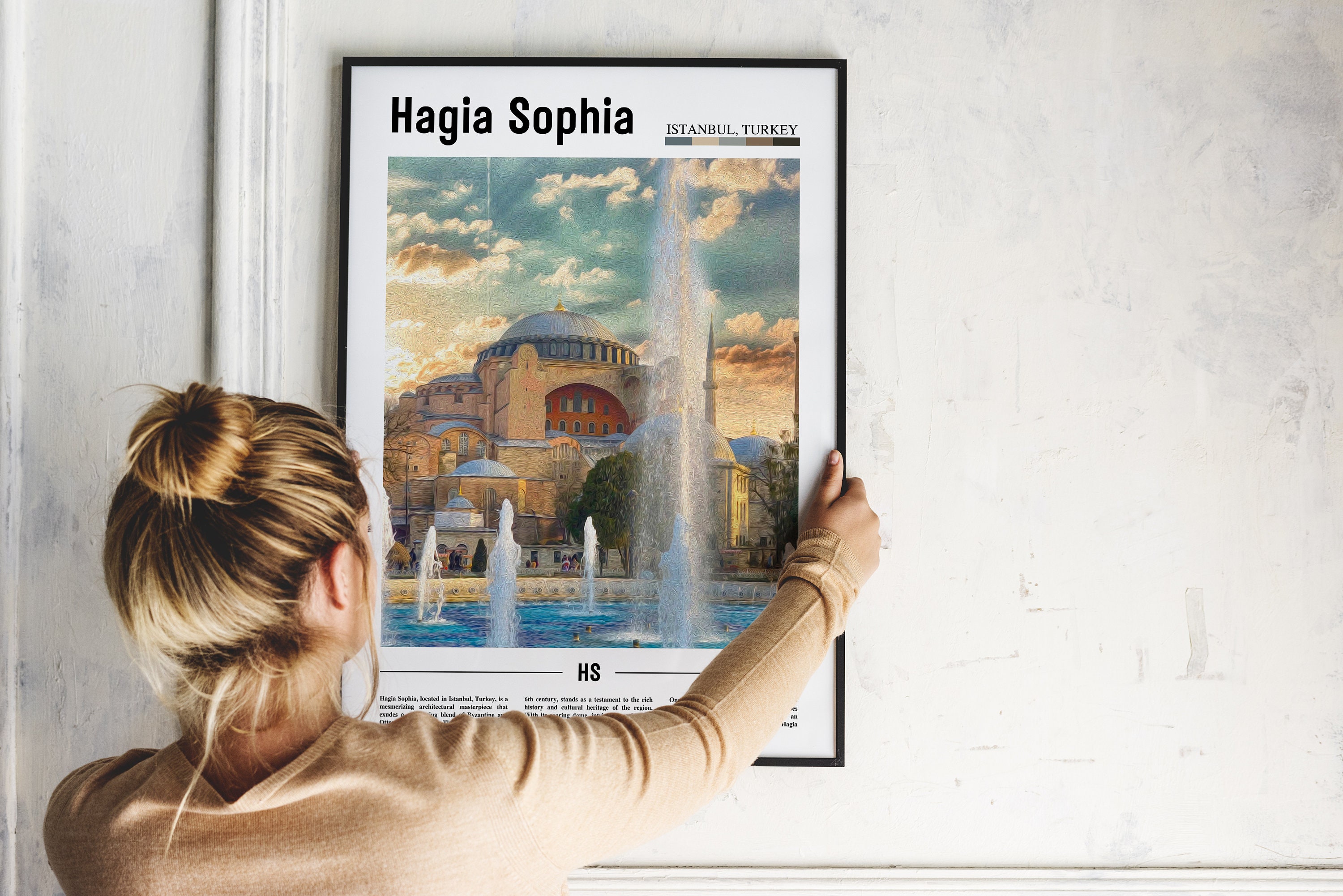 Hagia Sophia Poster, Hagia Sophia Print, Hagia Sophia Wall Art, Europe ...