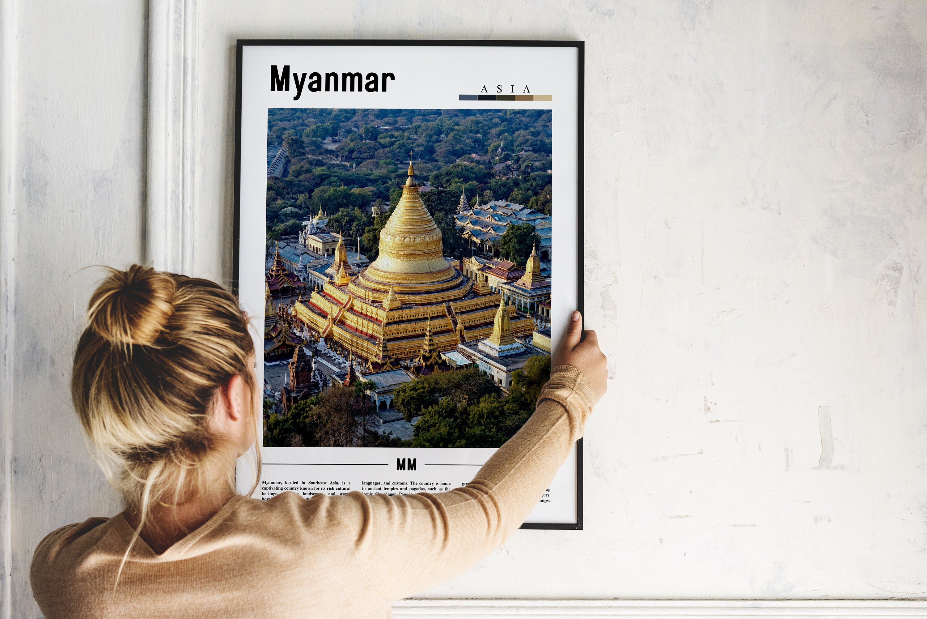 Myanmar Poster, Myanmar Print, Myanmar Wall Art, Asia Print, Asia ...