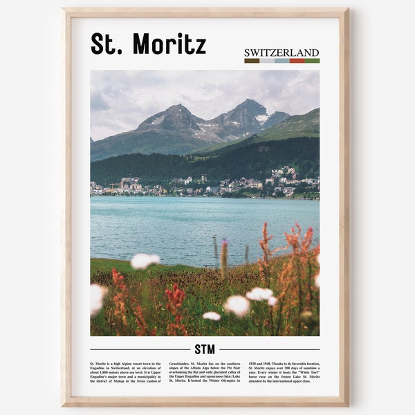 St Moritz Poster - Etsy