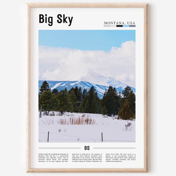 Big Sky Poster - Etsy