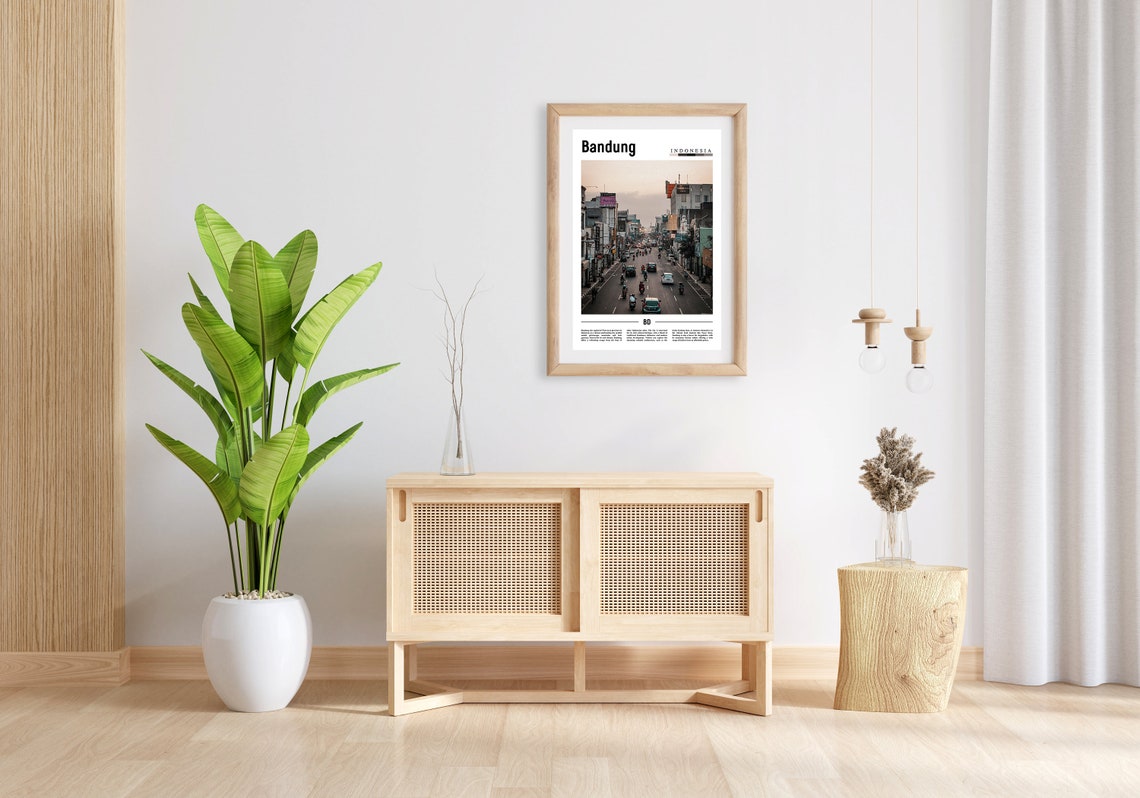 Bandung Poster, Bandung Print, Bandung Wall Art, Asia Print, Asia ...