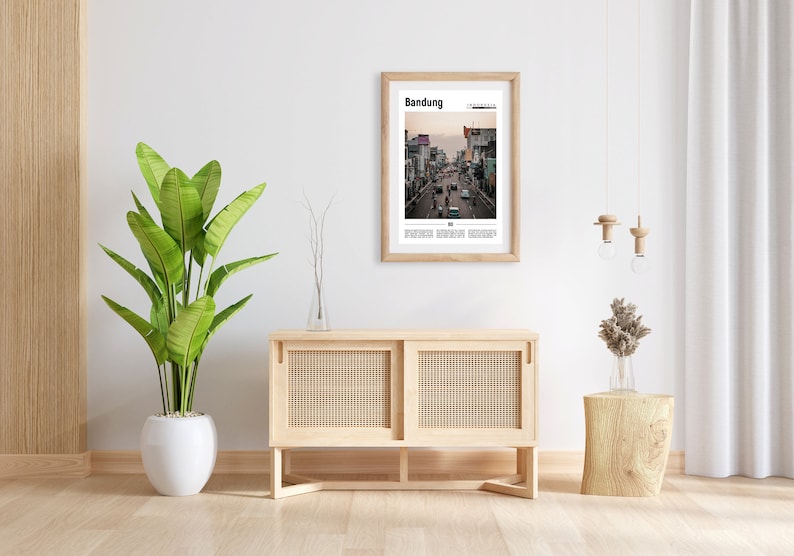 Bandung Poster, Bandung Print, Bandung Wall Art, Asia Print, Asia ...