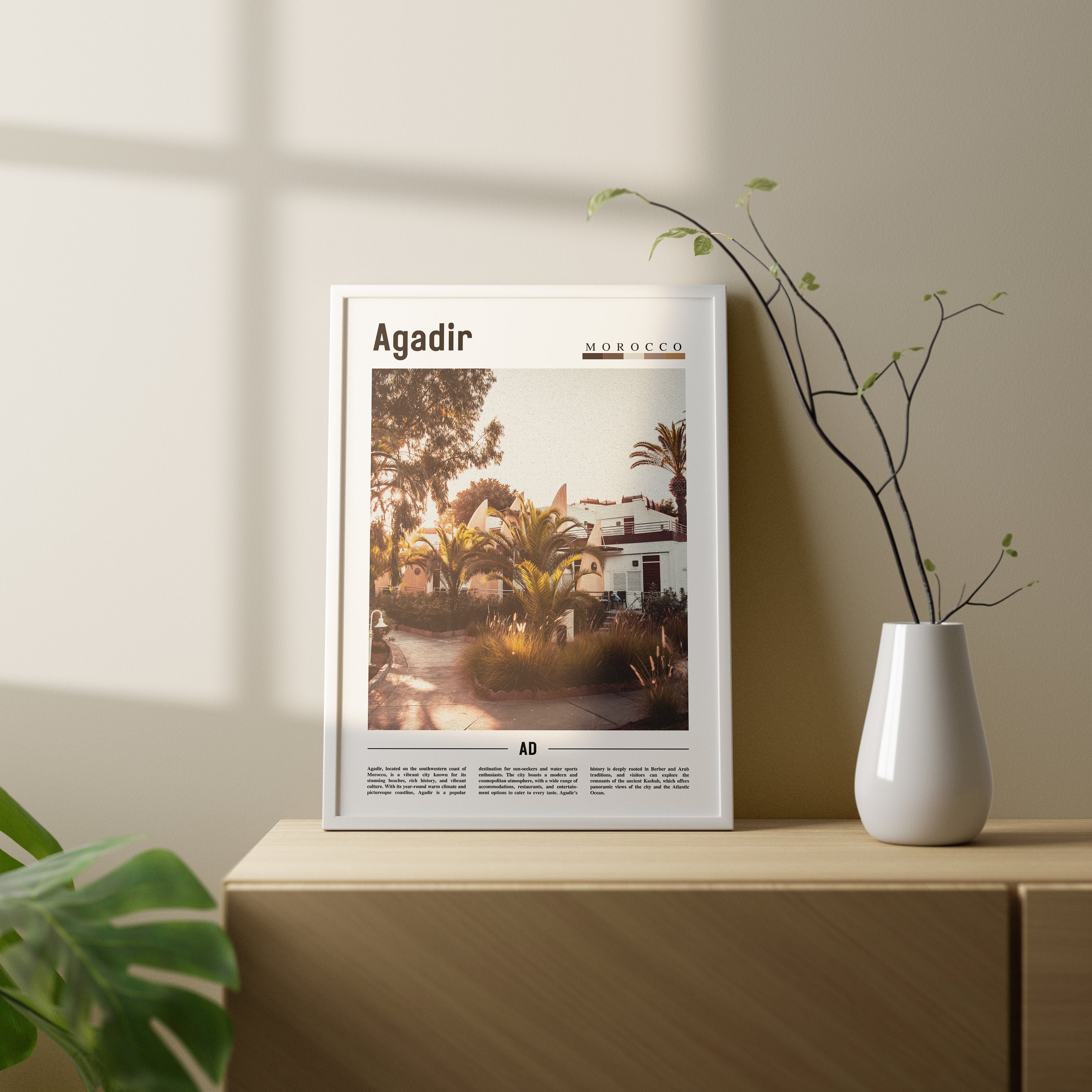 Agadir Poster Agadir Print Agadir Wall Art Minimal Travel - Etsy