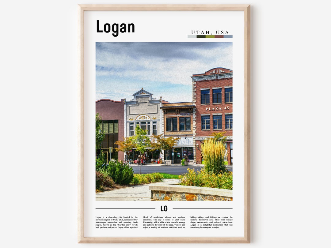Logan Poster, Logan Print, Logan Wall Art, United States Photo, United ...