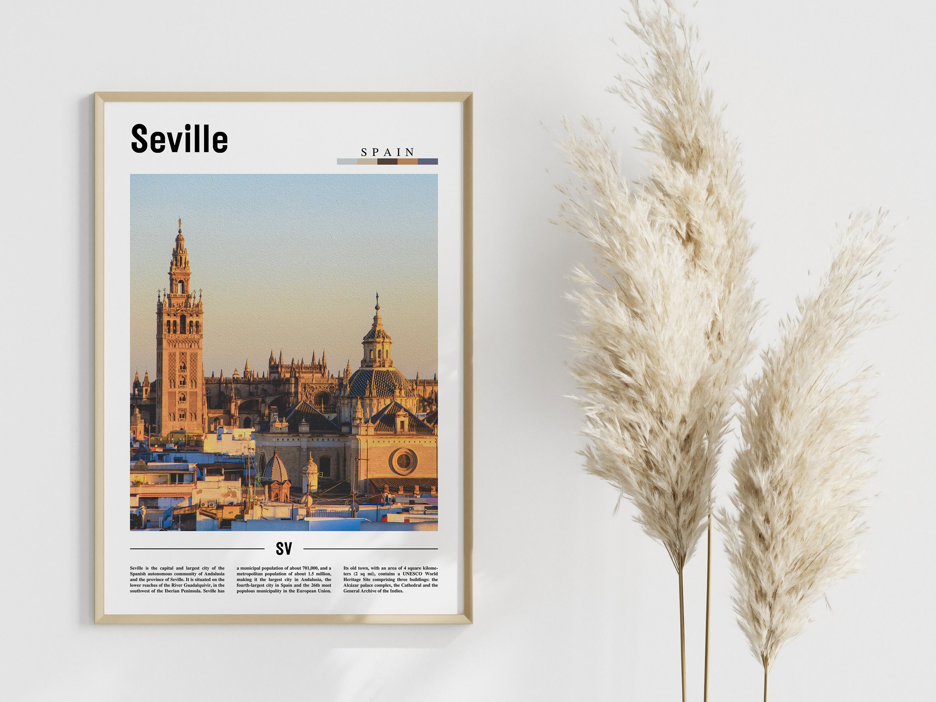 Seville Poster, Seville Print, Seville Wall Art, Spain Photo, Spain ...