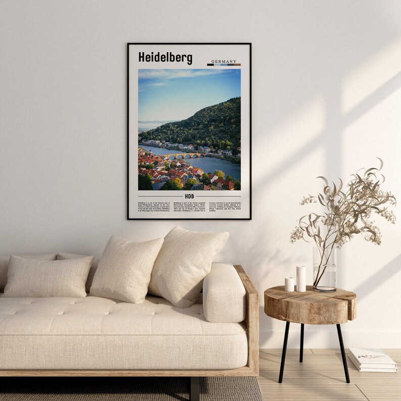 Heidelberg Print Heidelberg Poster Heidelberg Wall Art - Etsy