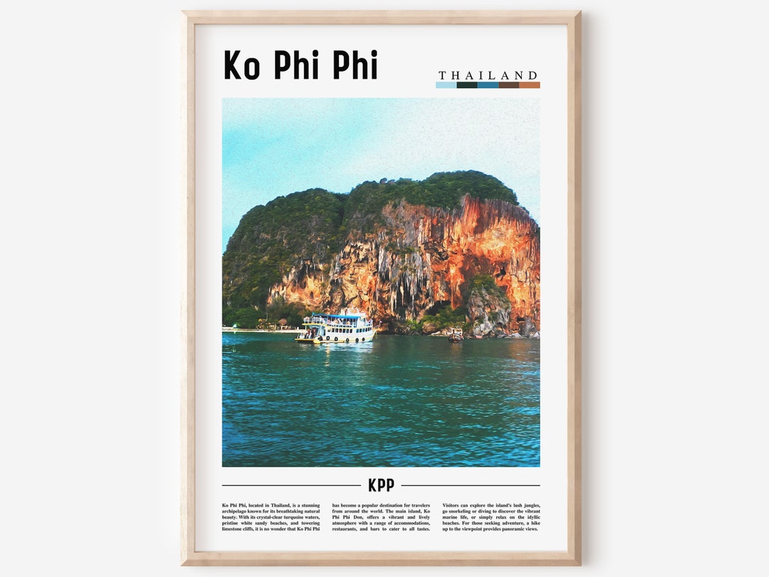 Ko Phi Phi Poster, Ko Phi Phi Print, Ko Phi Phi Wall Art, Asia Print ...