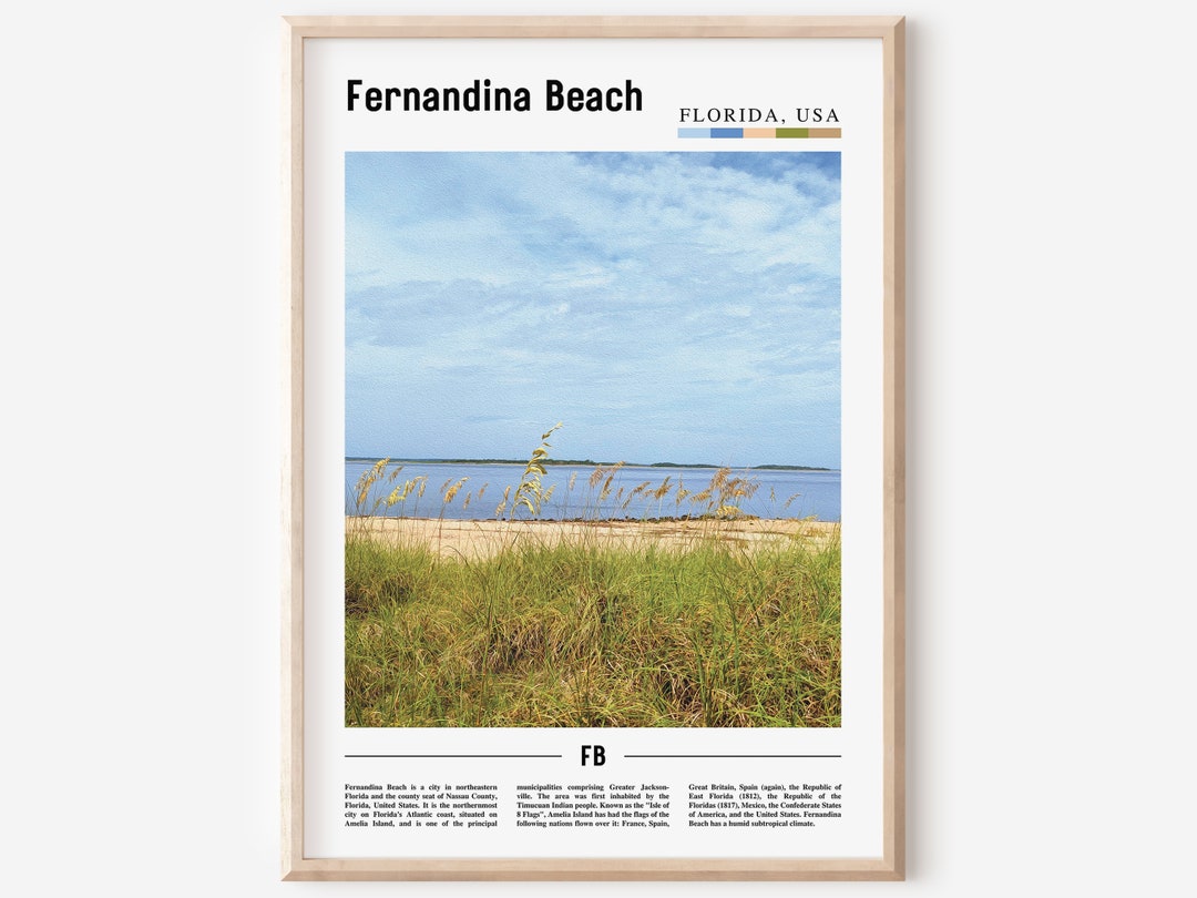 Fernandina Beach Print, Fernandina Beach Poster, Fernandina Beach Wall ...
