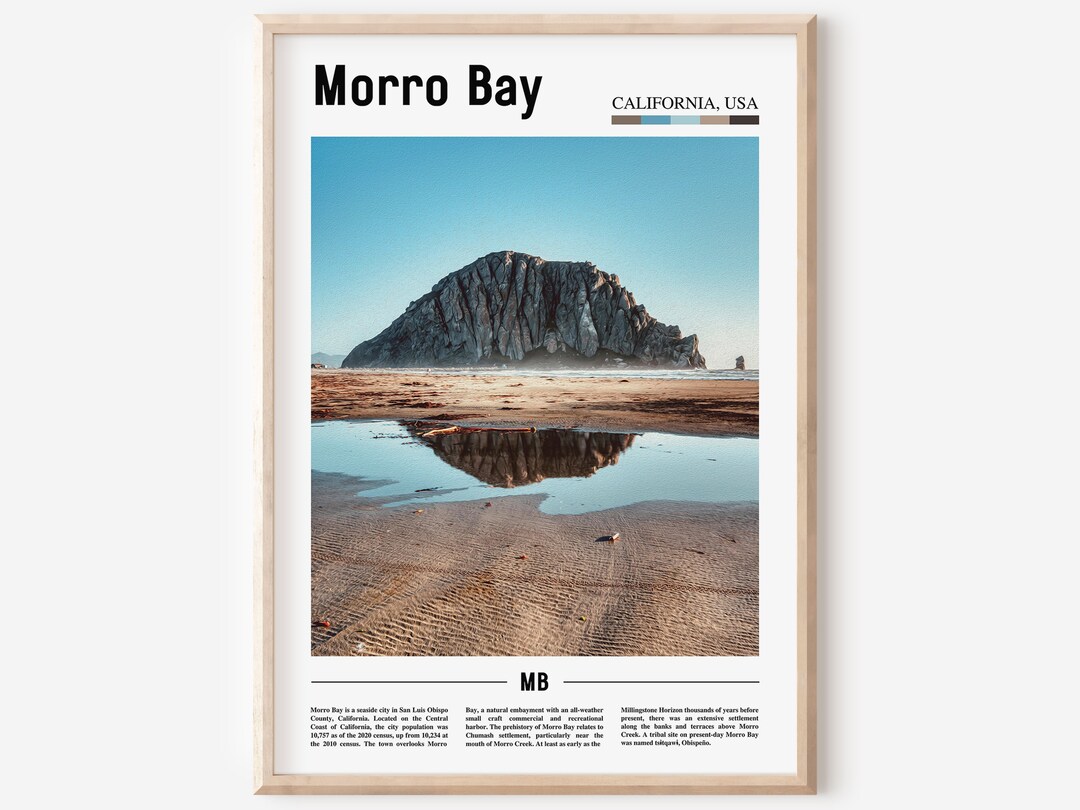 Morro Bay Print, Morro Bay Poster, Morro Bay Wall Art, Oil Painting ...