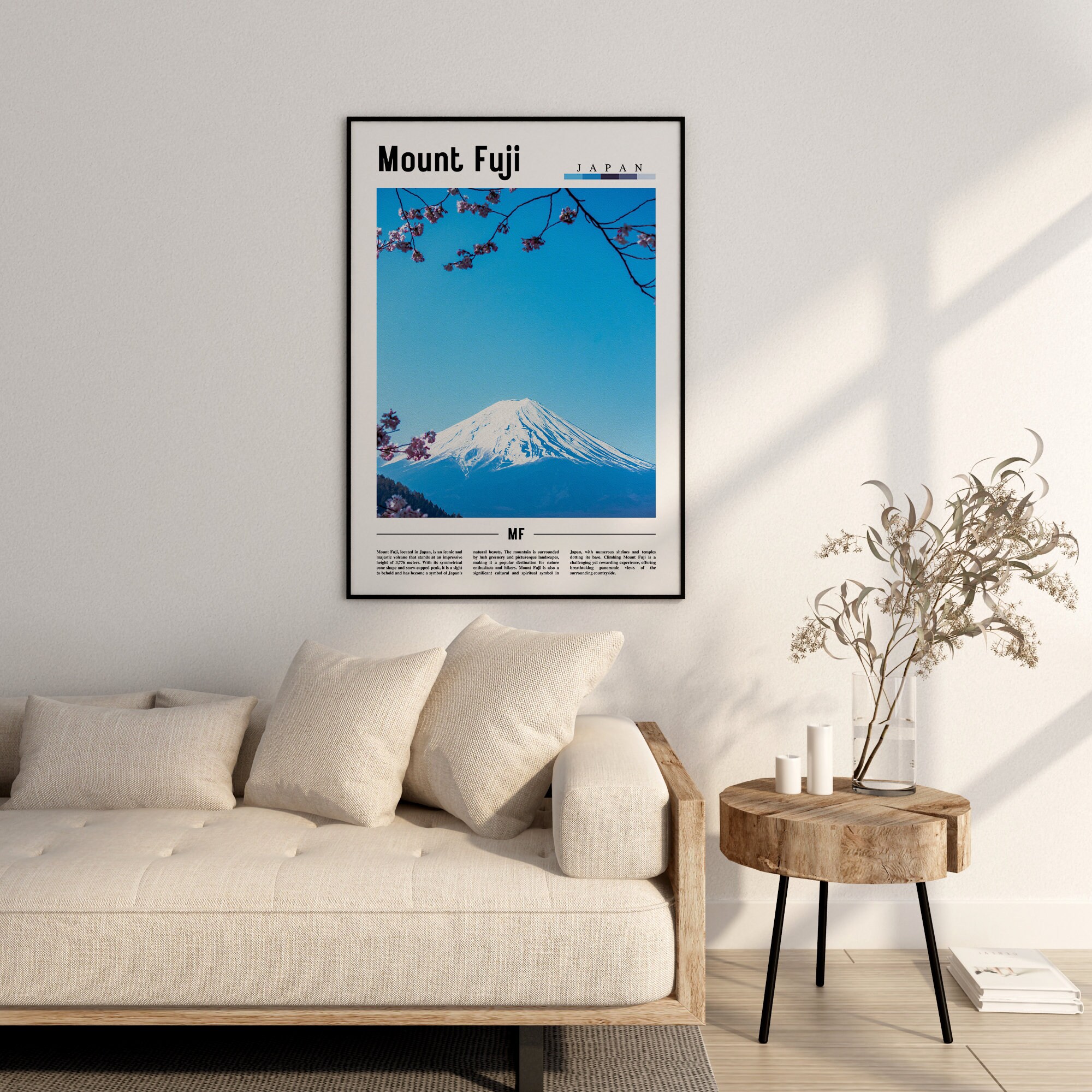 Mount Fuji Poster, Mount Fuji Print, Mount Fuji Wall Art, Asia Print ...