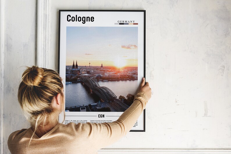 Cologne Print, Cologne Poster, Cologne Wall Art, Minimal Travel Print ...