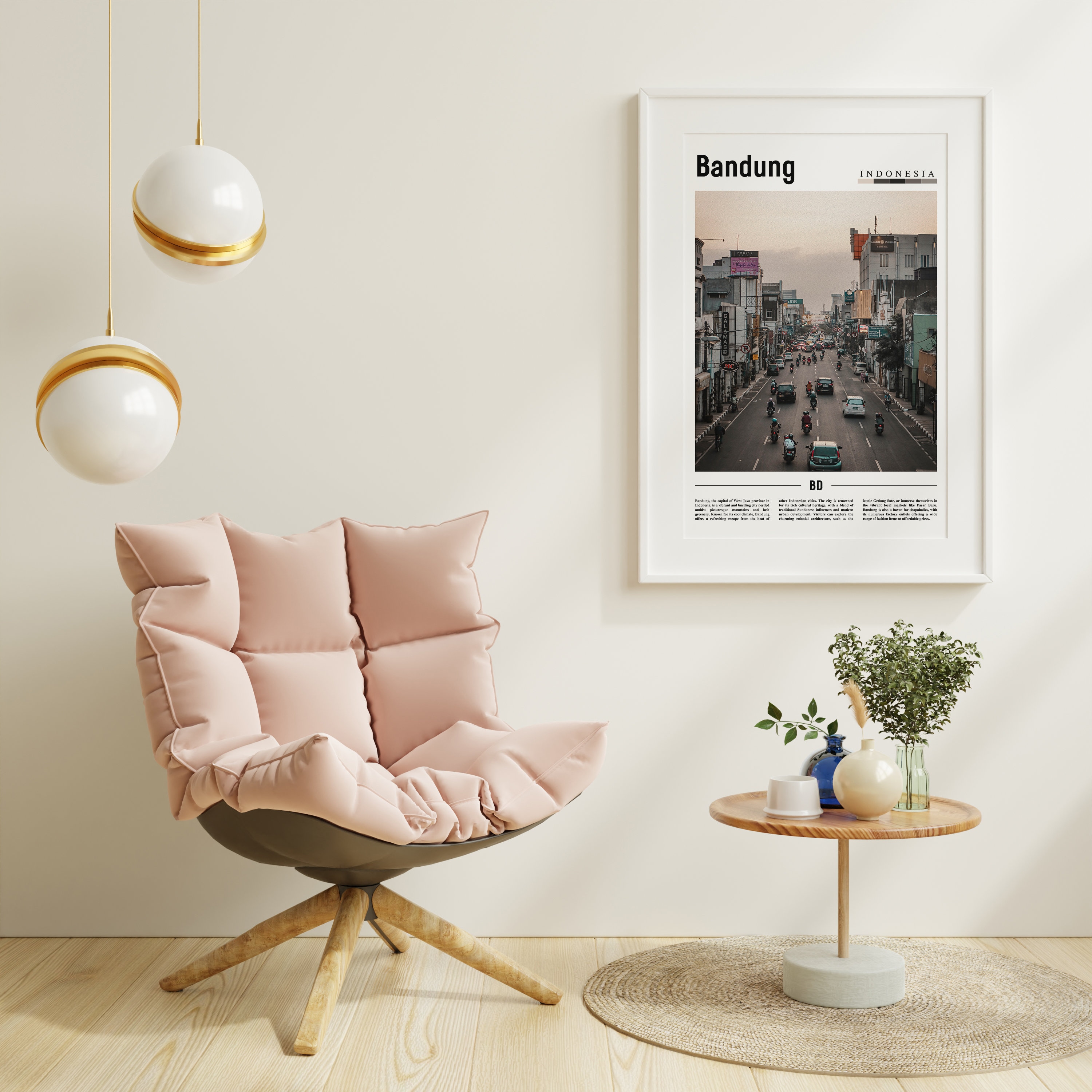 Bandung Poster, Bandung Print, Bandung Wall Art, Asia Print, Asia ...