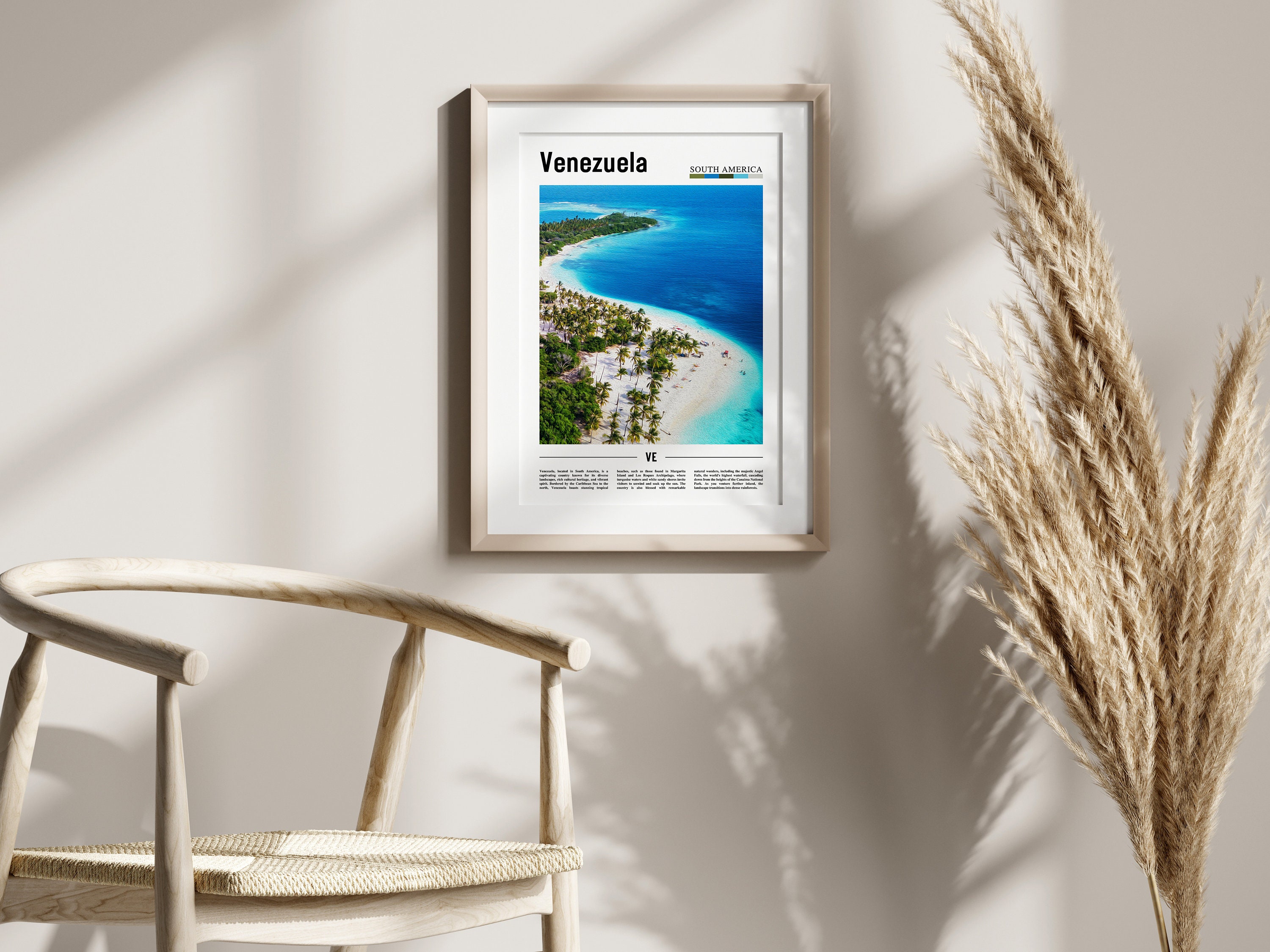 Venezuela Poster, Venezuela Print, Venezuela Wall Art, South America ...