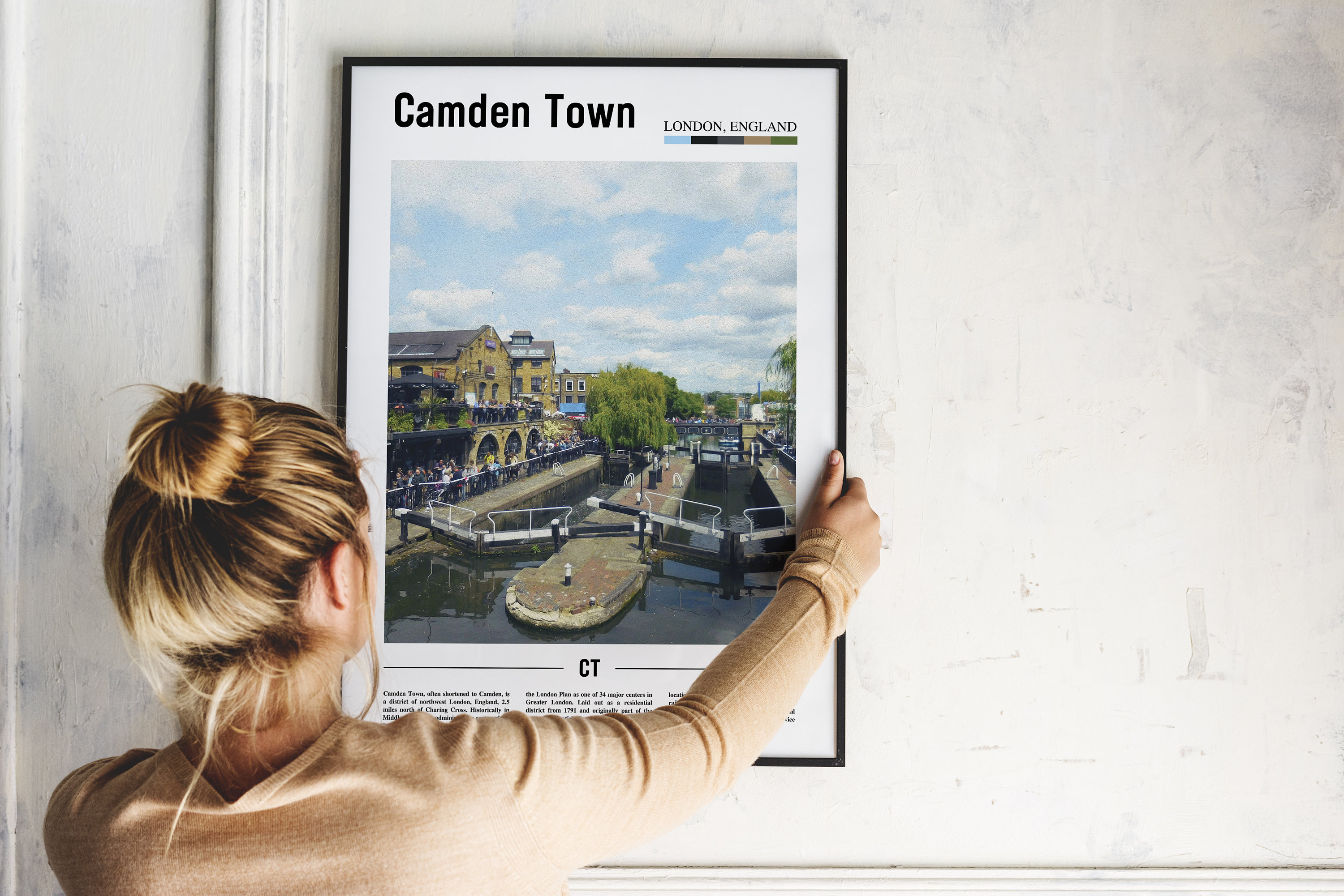 Camden Town Print, Camden Town Poster, Camden Town Wall Art, Oil ...