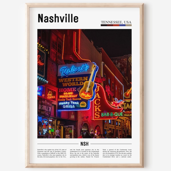 Nashville Poster - Etsy