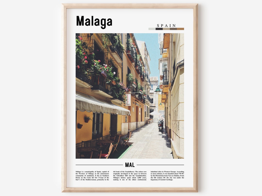 Malaga Poster, Malaga Print, Malaga Wall Art, Spain Photo, Spain Poster ...