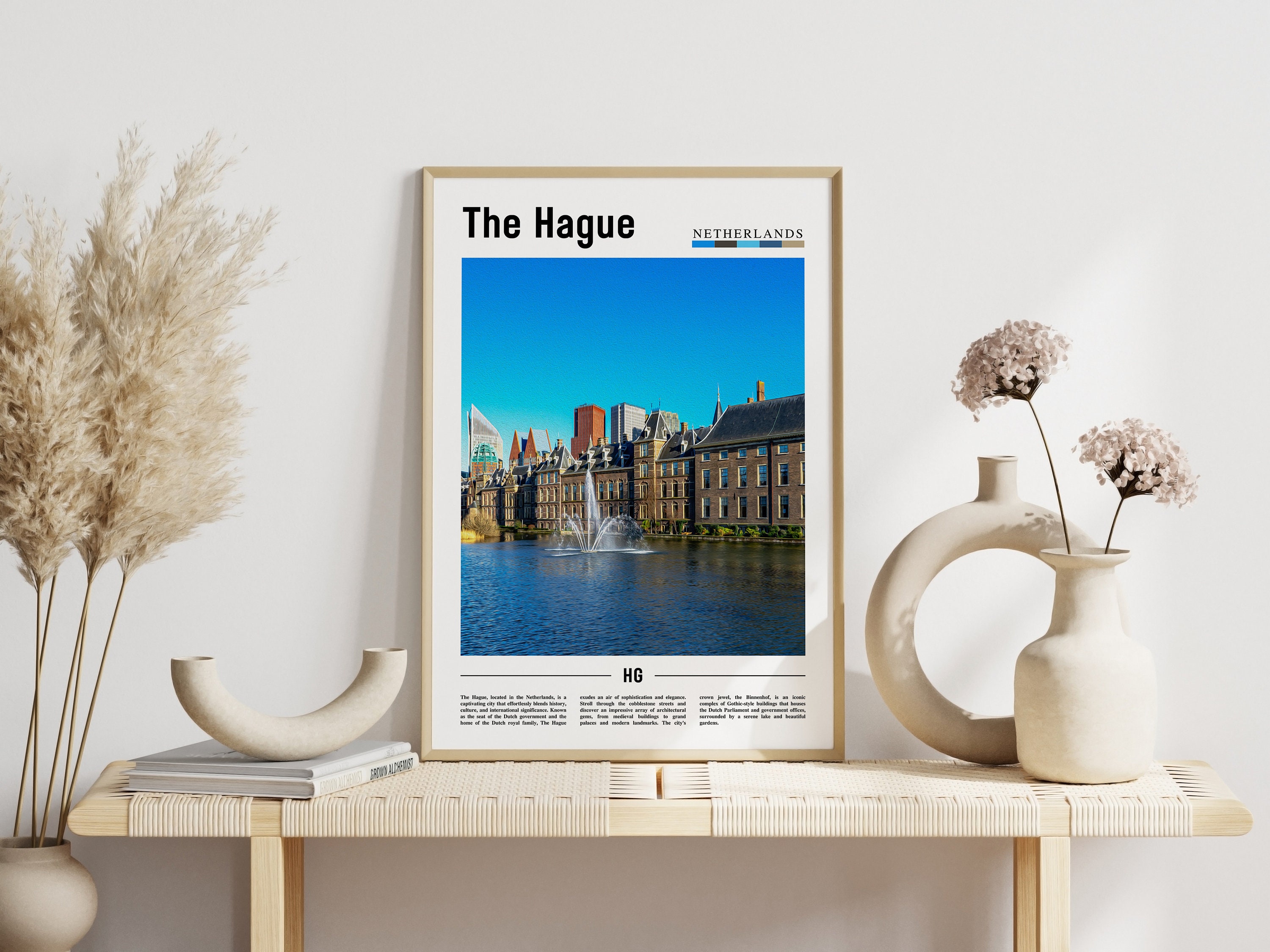 The Hague Poster the Hague Print the Hague Wall Art Minimal - Etsy