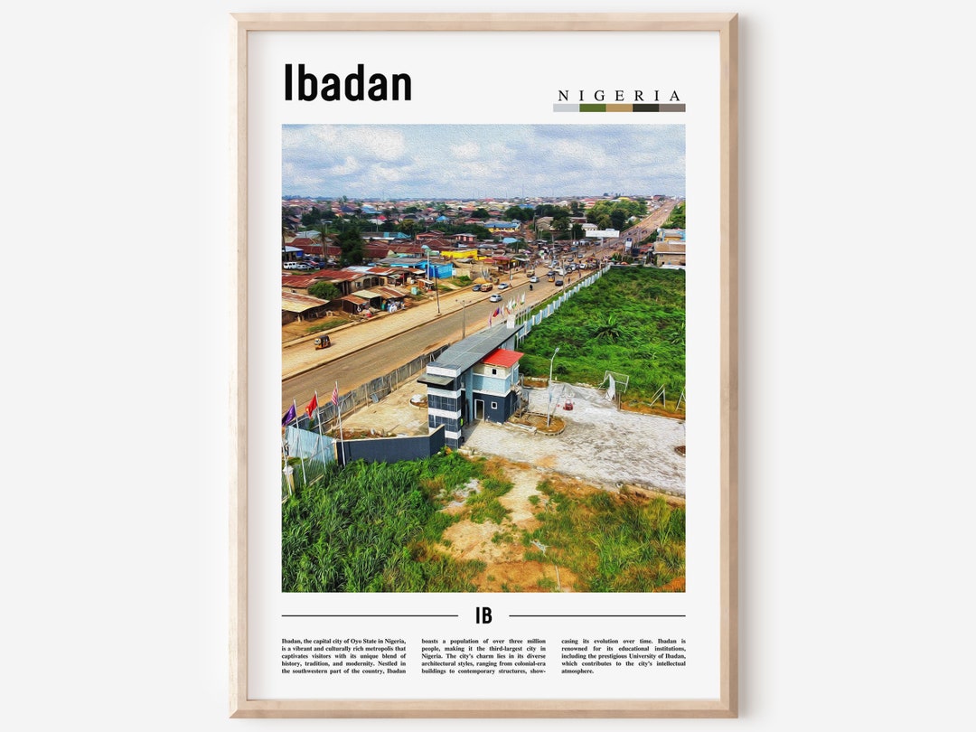 Ibadan Poster, Ibadan Print, Ibadan Wall Art, Minimal Travel Print ...