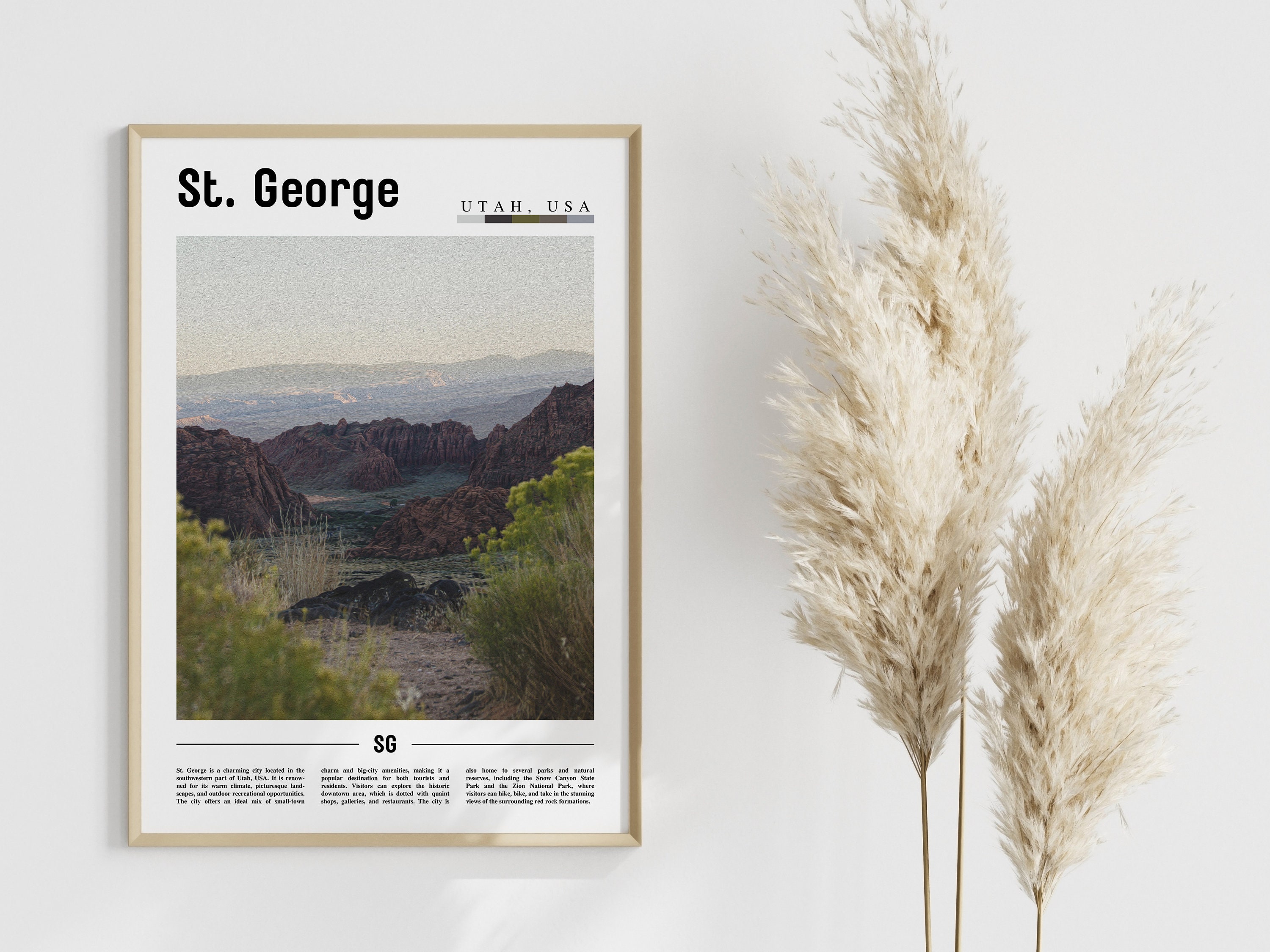 St. George Poster St. George Print St. George Wall Art - Etsy