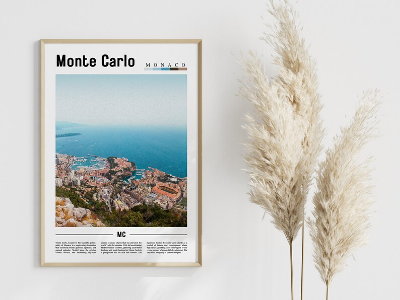 Monte Carlo Poster Monte Carlo Print Monte Carlo Wall Art - Etsy