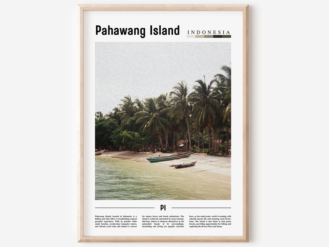 Pahawang Island Poster, Pahawang Island Print, Pahawang Island Wall Art ...