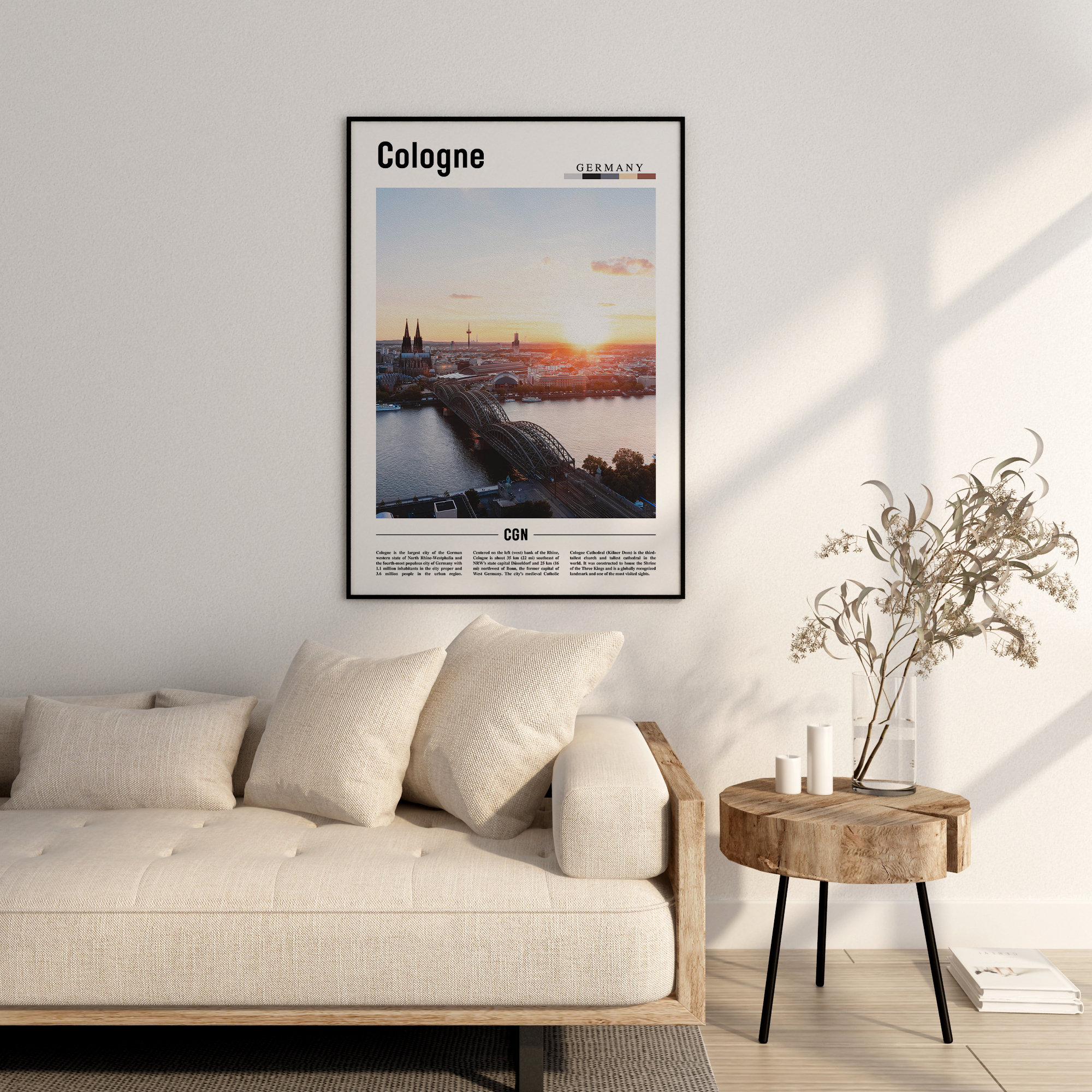 Cologne Print, Cologne Poster, Cologne Wall Art, Minimal Travel Print ...