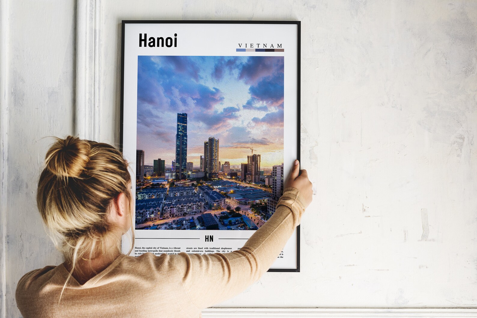 Hanoi Poster, Hanoi Print, Hanoi Wall Art, Asia Print, Asia Poster ...