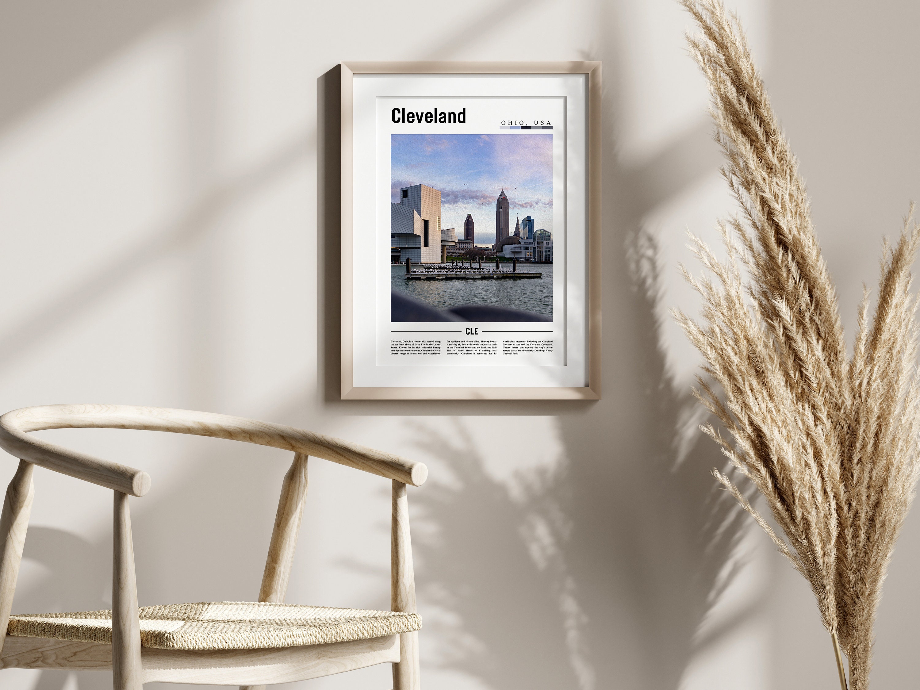 Cleveland Poster, Cleveland Print, Cleveland Wall Art, United States ...