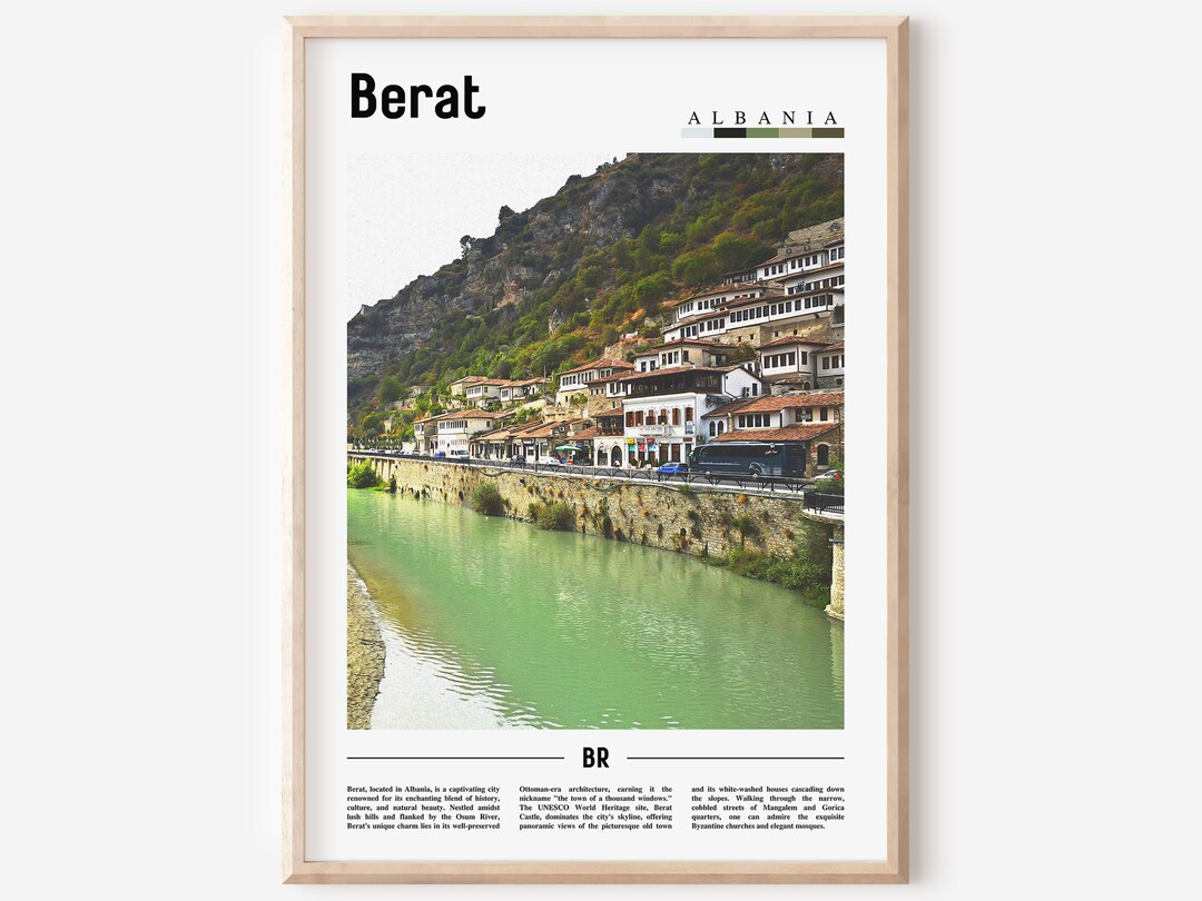 Berat Poster, Berat Print, Berat Wall Art, Europe Photo, Europe Poster ...
