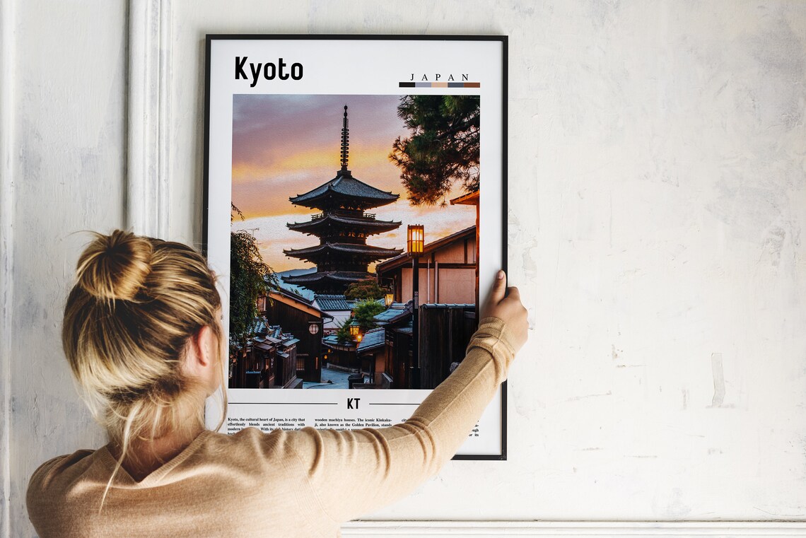 Kyoto Poster, Kyoto Print, Kyoto Wall Art, Asia Print, Asia Poster ...
