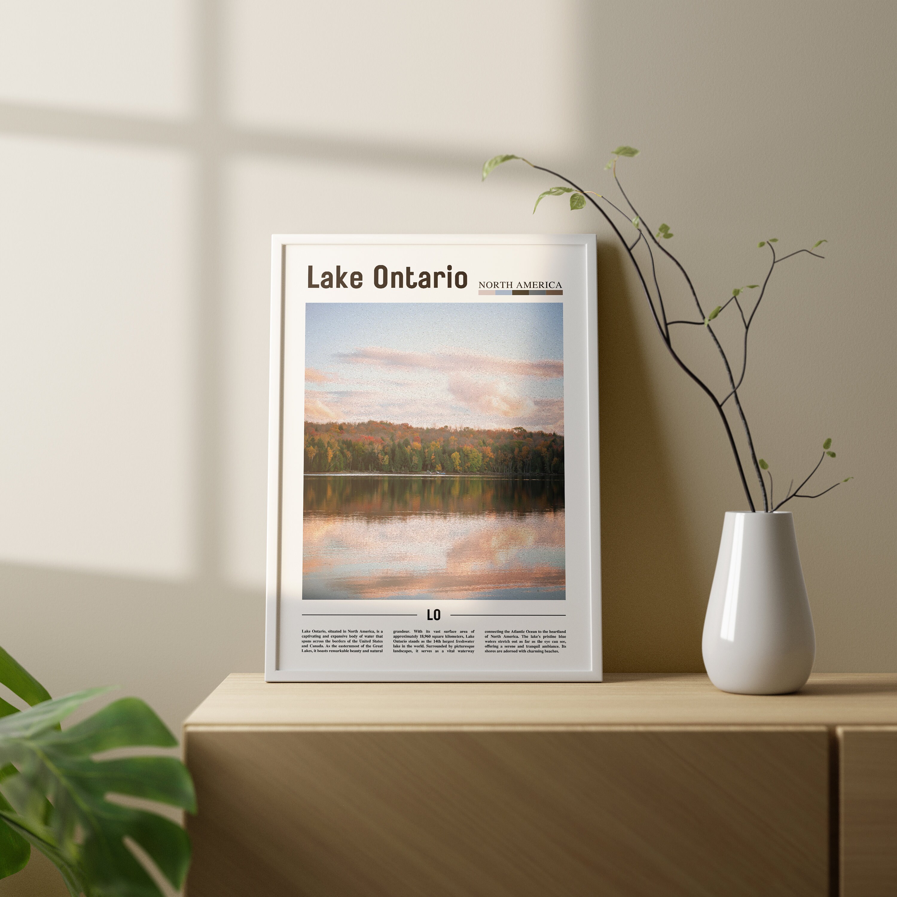 Lake Ontario Poster, Lake Ontario Print, Lake Ontario Wall Art, North ...