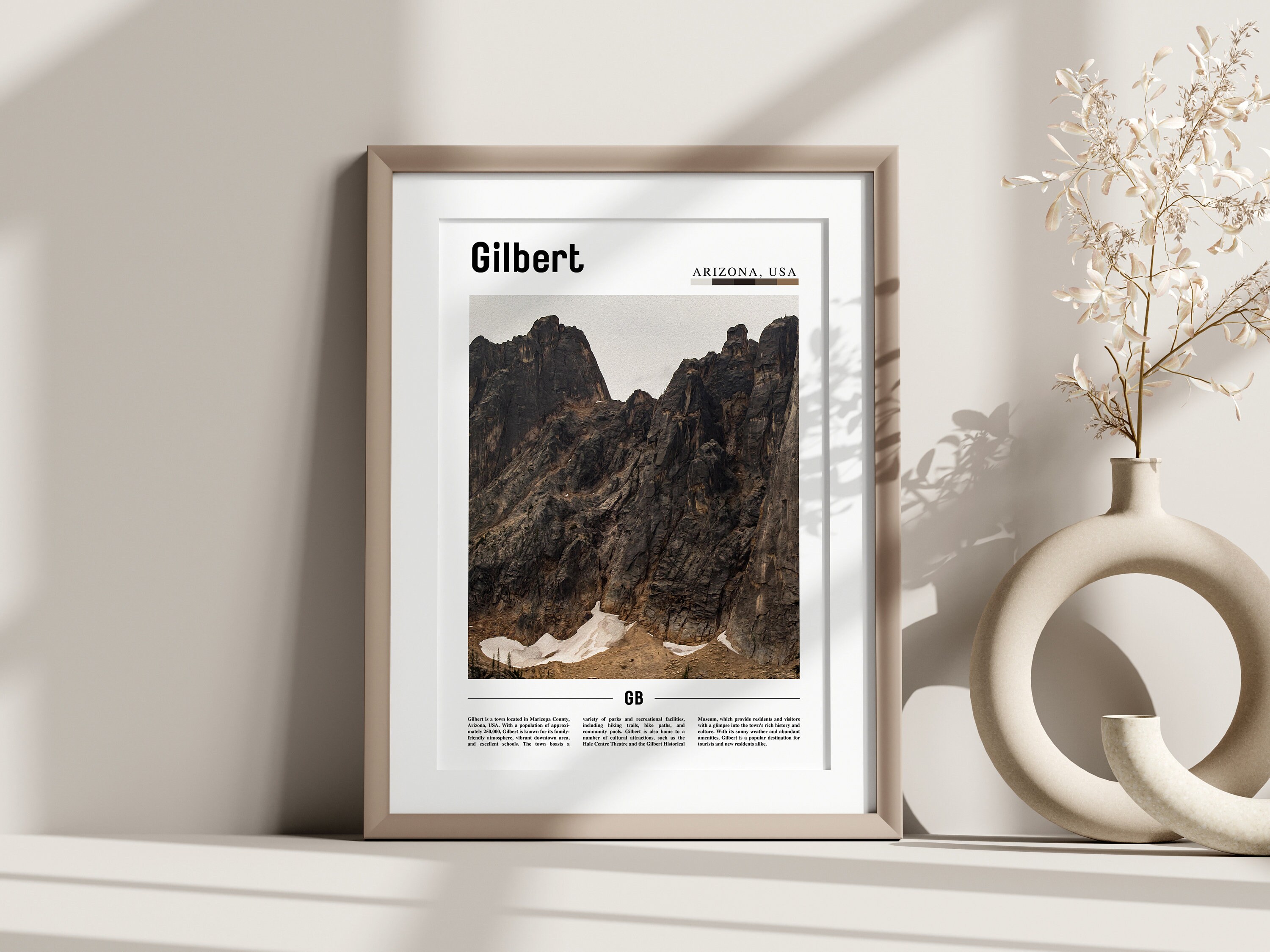 Gilbert Poster Gilbert Print Gilbert Wall Art Minimal - Etsy
