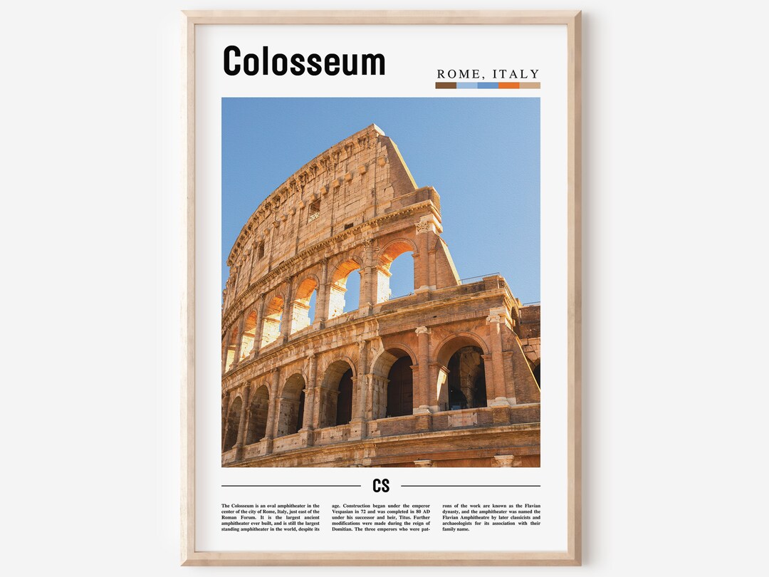 Colosseum Print, Colosseum Poster, Colosseum Wall Art, Oil Painting ...