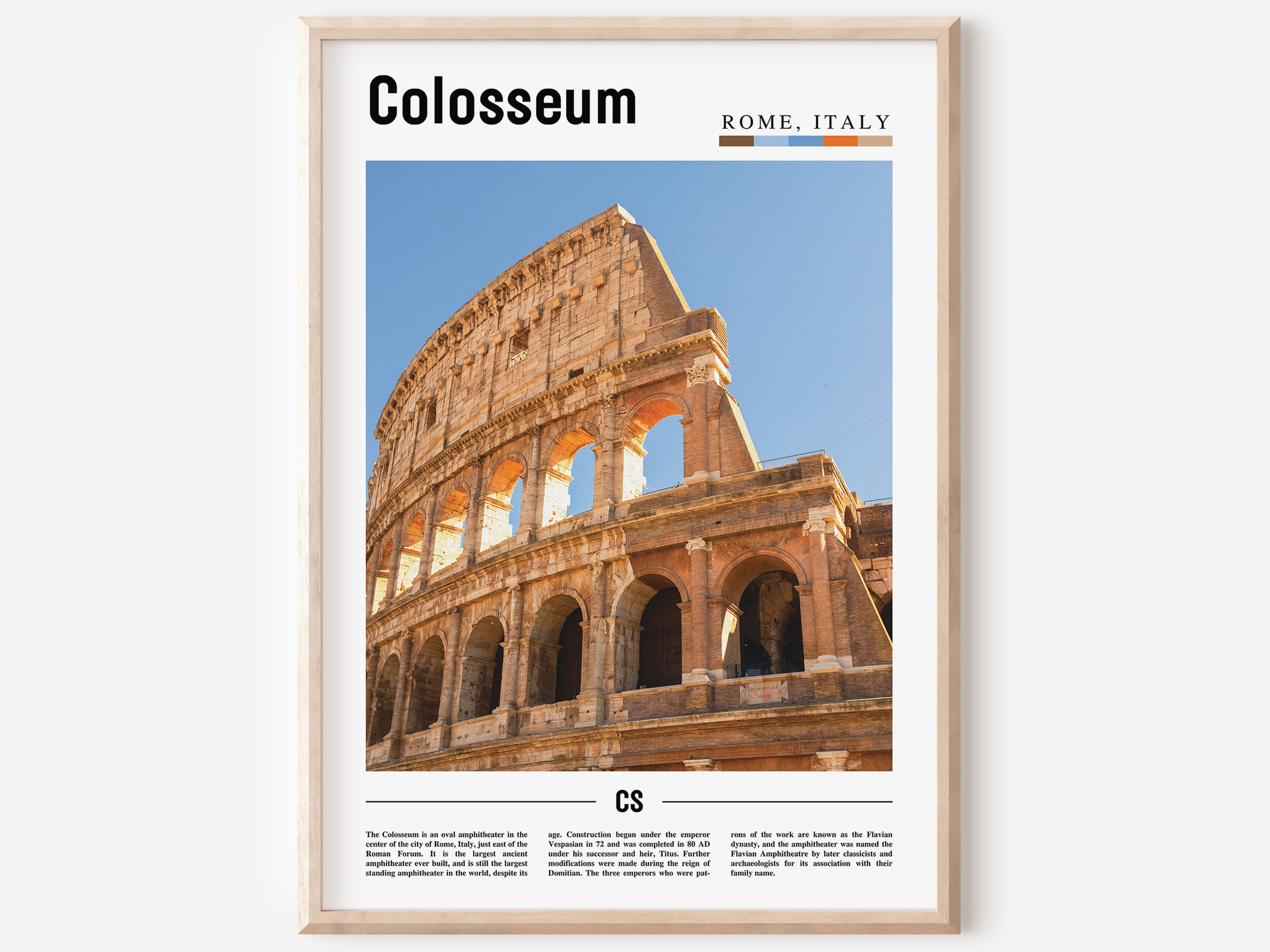 Colosseum Print, Colosseum Poster, Colosseum Wall Art, Oil Painting ...