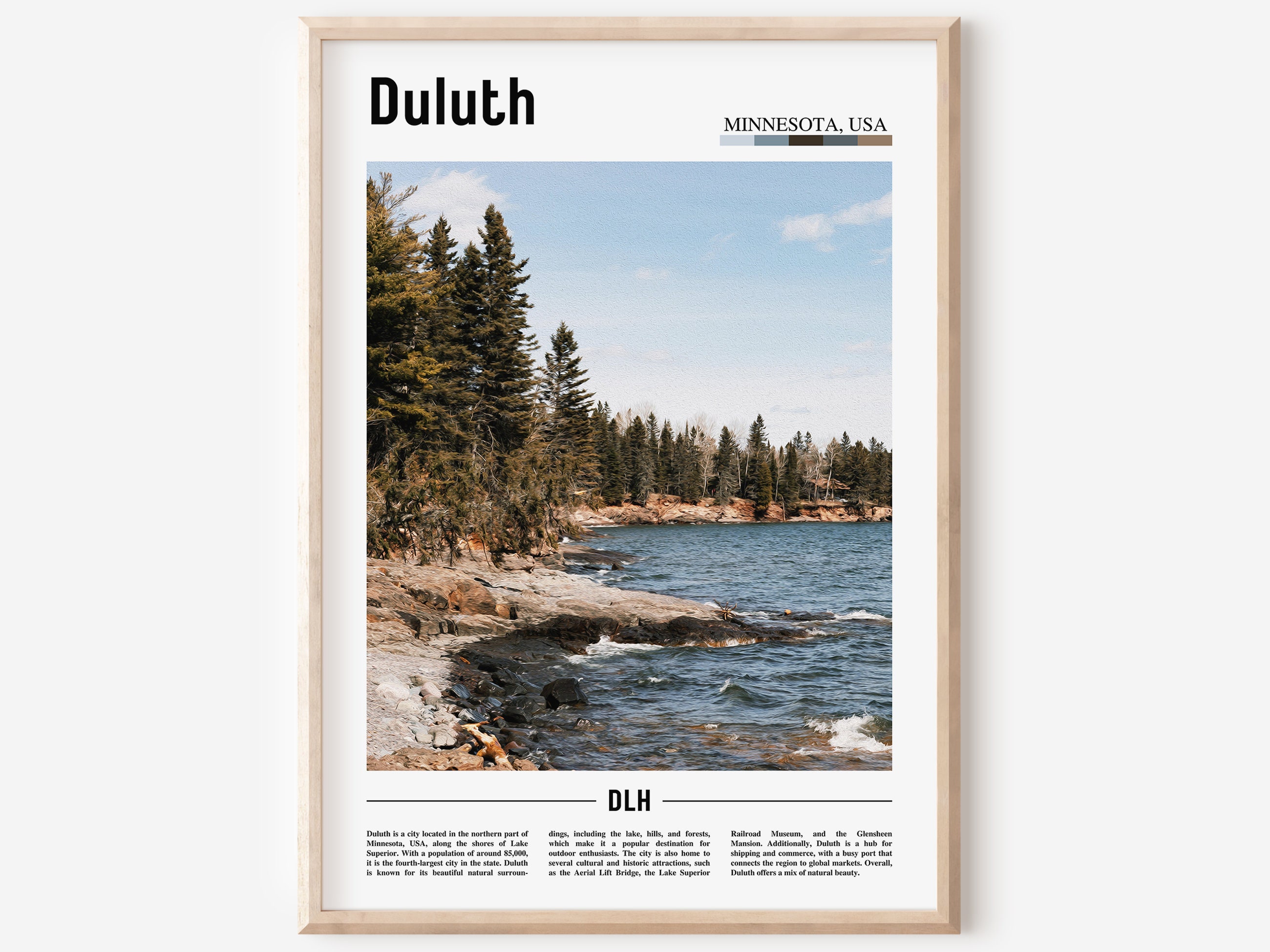 Duluth Poster, Duluth Print, Duluth Wall Art, United States Photo ...