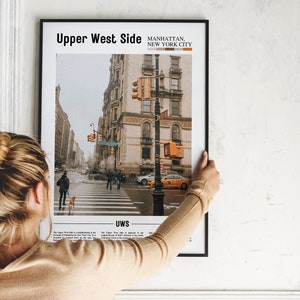 Upper West Side Print, Upper West Side Poster, Upper West Side Wall Art ...