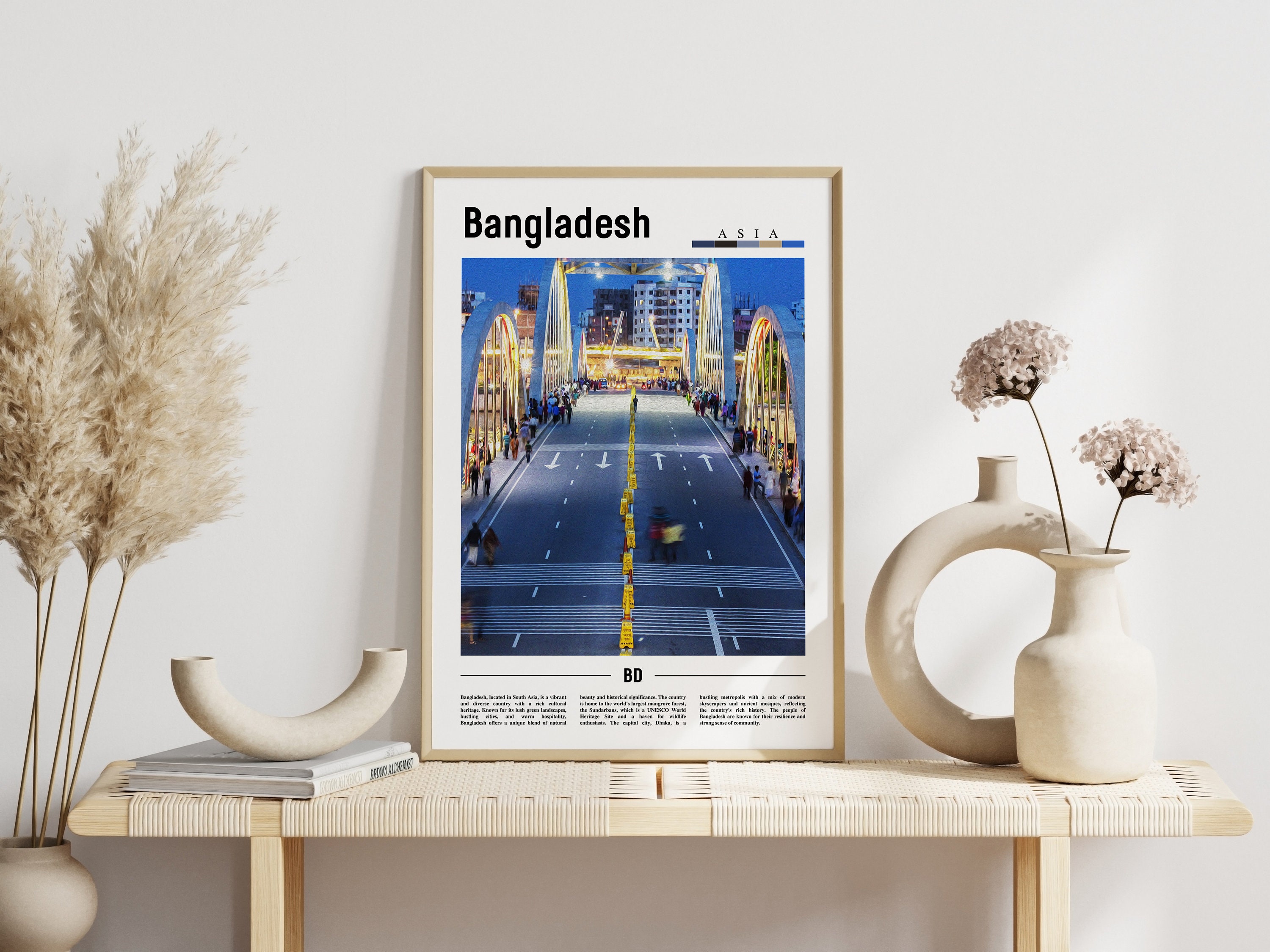 Bangladesh Poster Bangladesh Print Bangladesh Wall Art Asia - Etsy