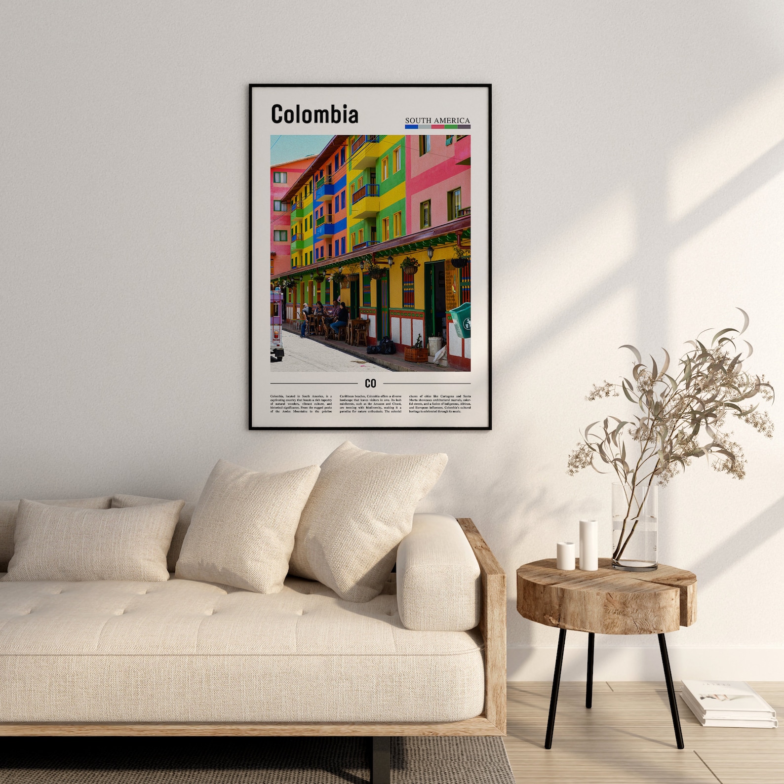 Colombia Poster, Colombia Print, Colombia Wall Art, South America ...