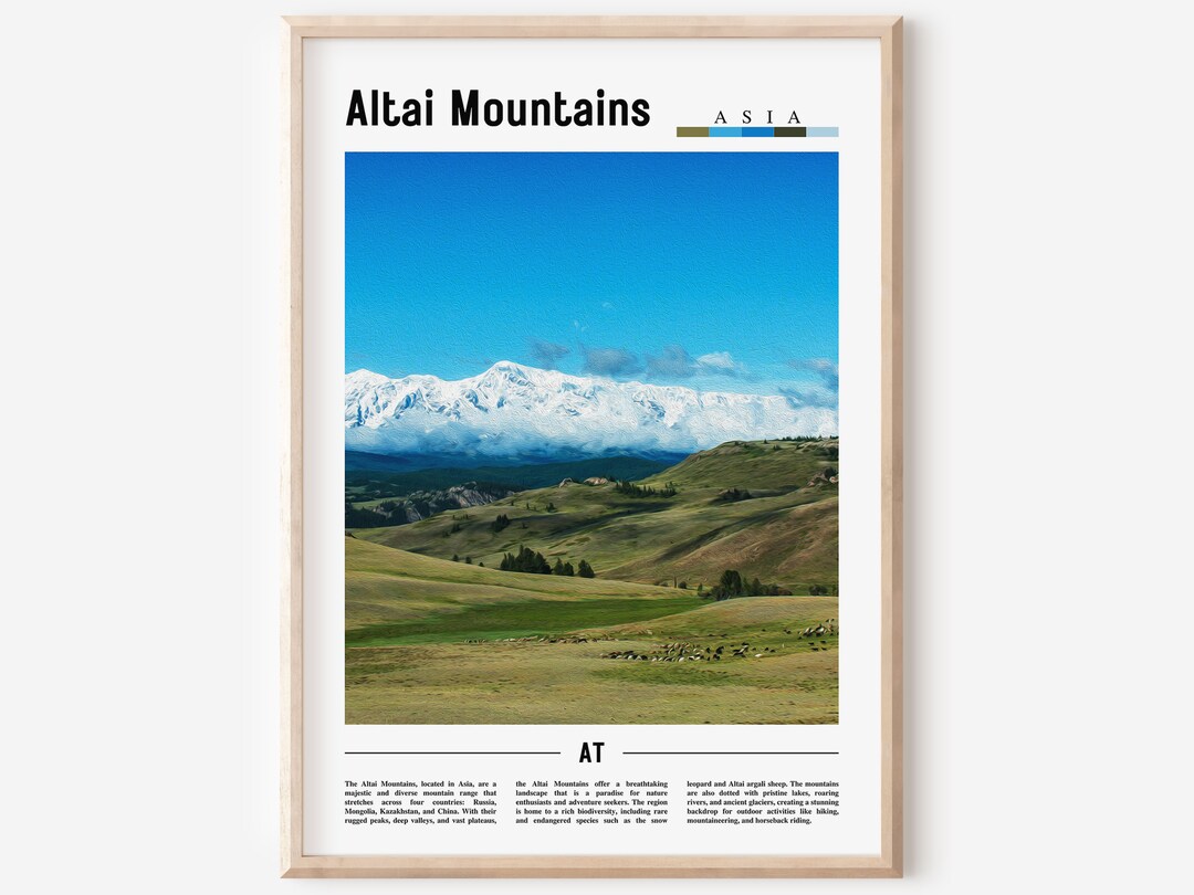 Altai Mountains Poster, Altai Mountains Print, Altai Mountains Wall Art ...