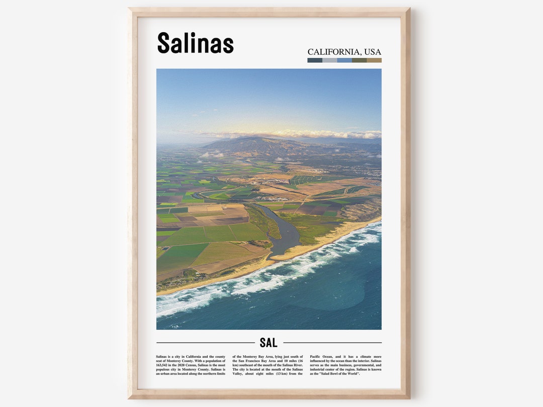 Salinas Print, Salinas Poster, Salinas Wall Art, Oil Painting Poster ...