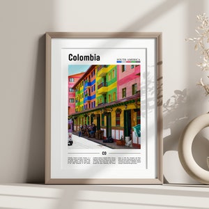Colombia Poster, Colombia Print, Colombia Wall Art, South America ...