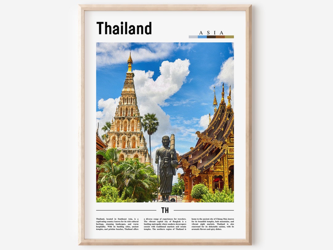 Thailand Poster, Thailand Print, Thailand Wall Art, Asia Print, Asia ...