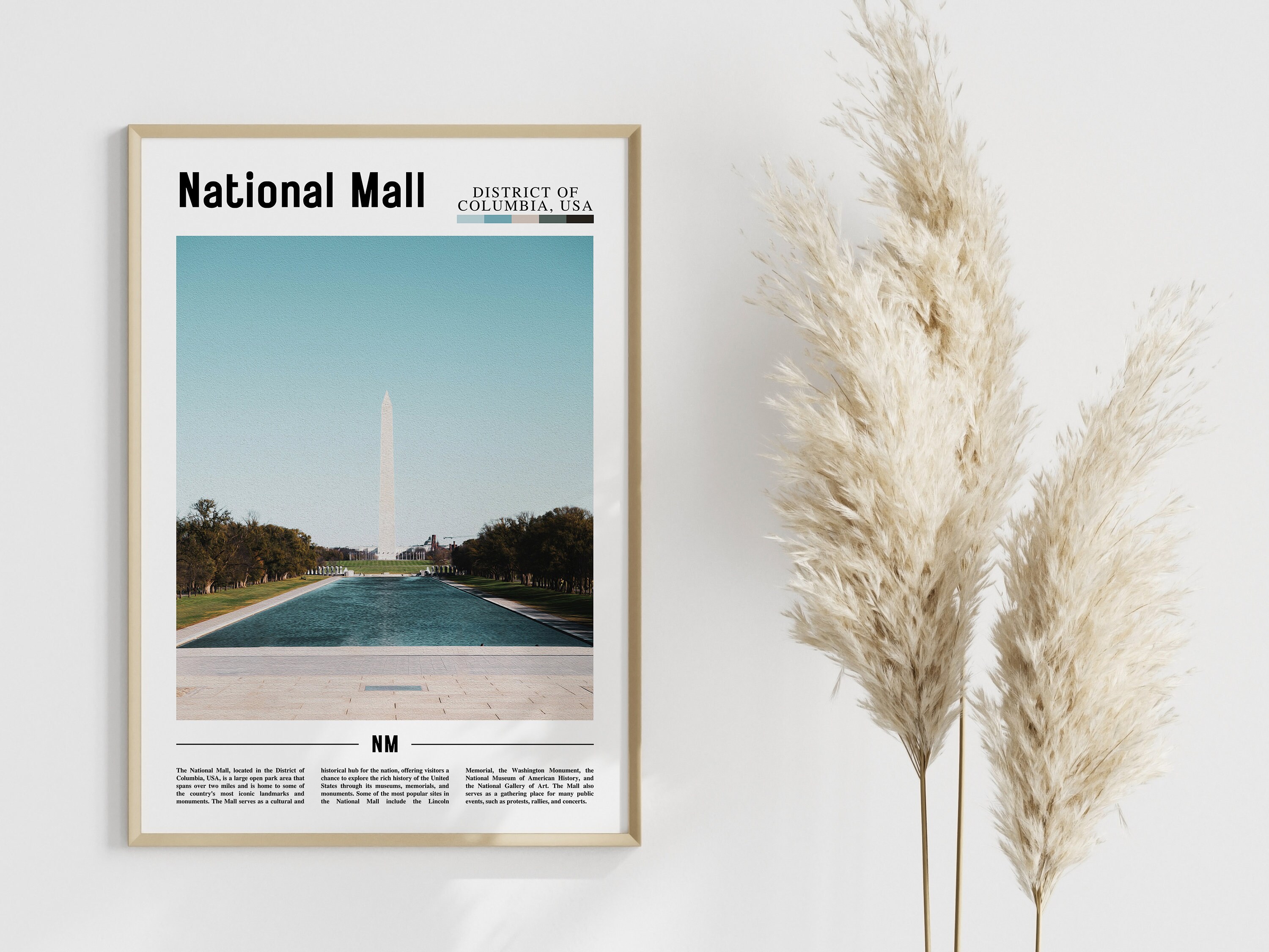 National Mall Poster, National Mall Print, National Mall Wall Art ...