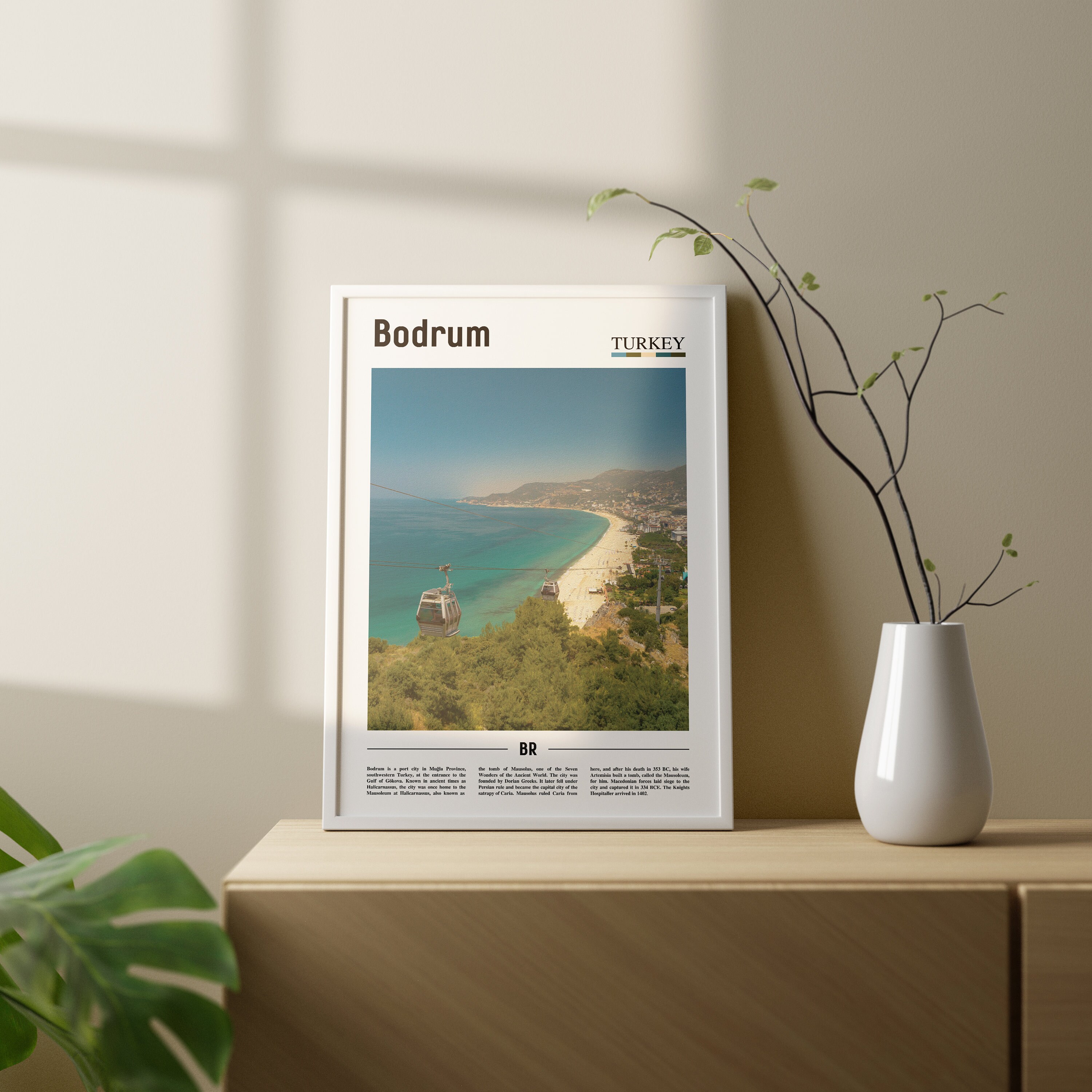 Bodrum Print, Bodrum Poster, Bodrum Wall Art, Oil Painting Poster ...