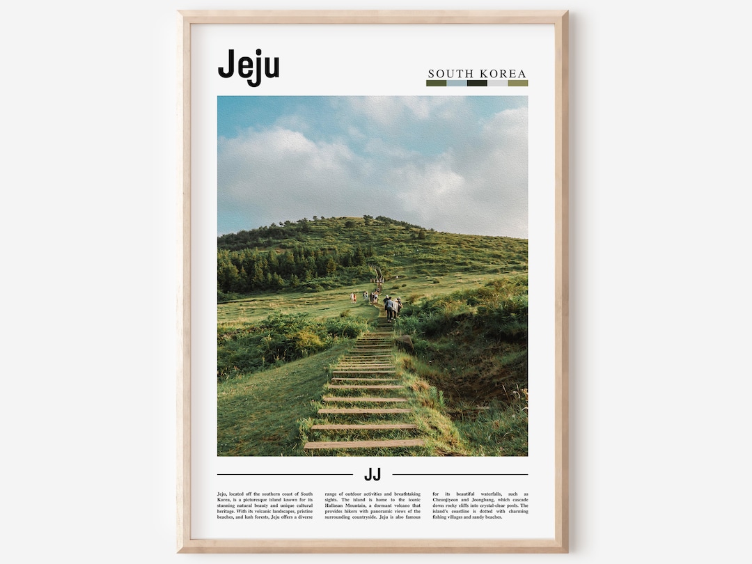 Jeju Poster, Jeju Print, Jeju Wall Art, Asia Print, Asia Poster, Asia ...
