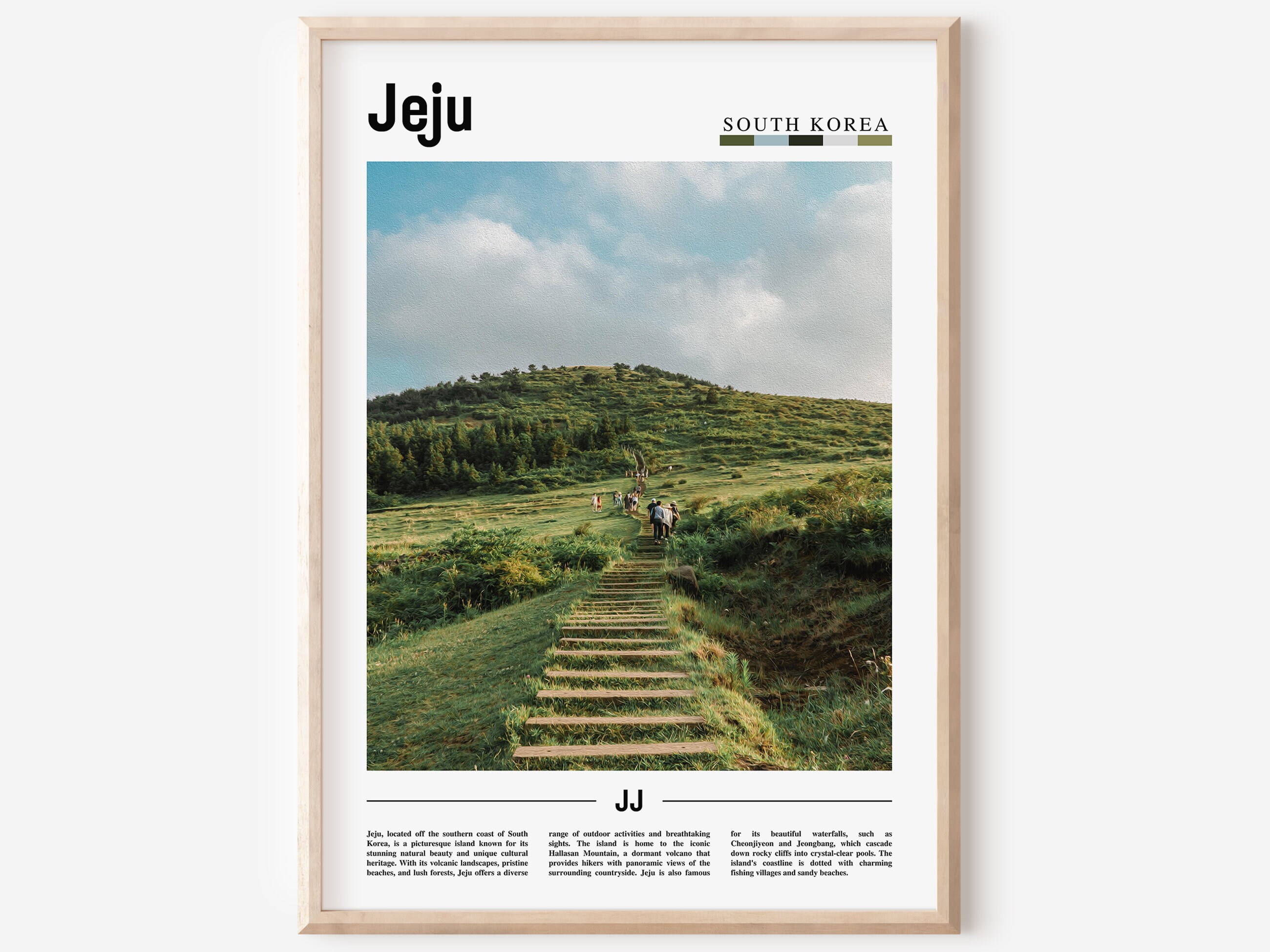 Jeju Poster Jeju Print Jeju Wall Art Asia Print Asia - Etsy