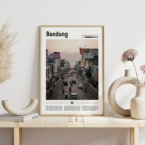 Bandung Poster, Bandung Print, Bandung Wall Art, Asia Print, Asia ...