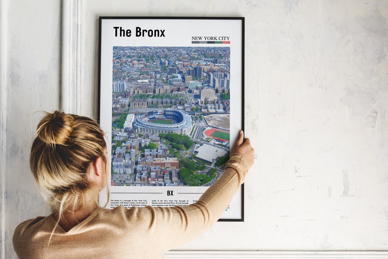 The Bronx Print, the Bronx Poster, the Bronx Wall Art, Oil Painting ...